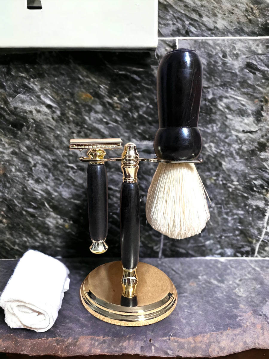 Gaboon Ebony Shave Set – Valkryie
